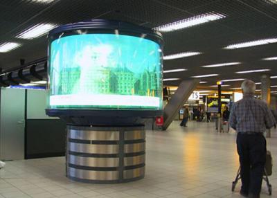 China RGB P6 Indoor Flexible Led Screen Round Shape For Background Show for sale