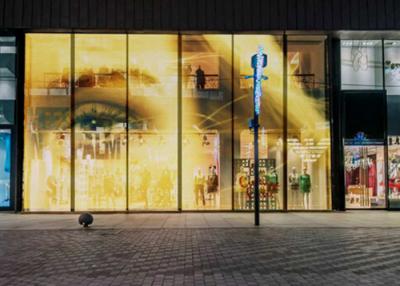 China 1R1G1B High Resolution Transparent Led Curtain Display P10 SMD for sale