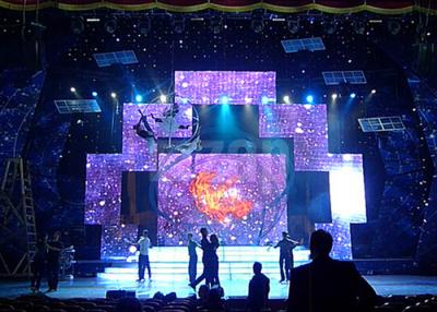 China Outdoor P10.417mm Transparent LED Curtain Display for Music Concert for sale