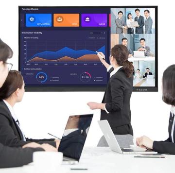 Mthgh&reg; 55 Inch Interactive Touch Whiteboard Type-c side view