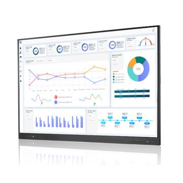 Flat Digital Interactive Touch Screen Whiteboard 55 Inches front view display