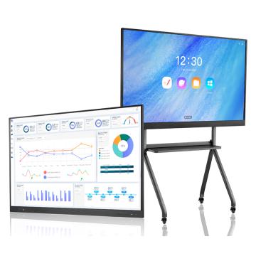 Flat Digital Interactive Touch Screen Whiteboard 55 Inches side view and interface details
