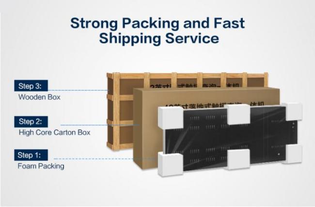 3840*2160 LCD Splicing Screen 65 Inch 8k RJ45  RS232 Protocol 5