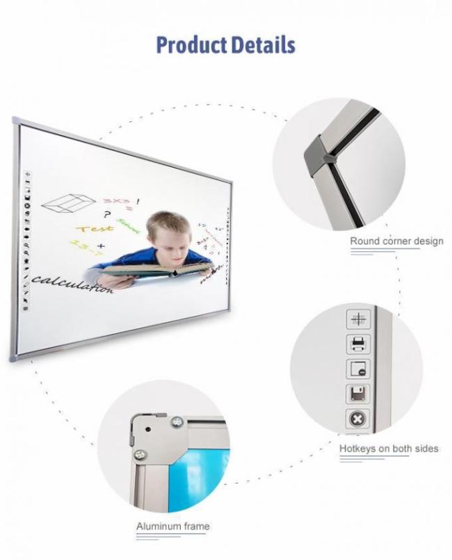 130 Inch Multi Touch Intelligent Infrared Touch Interactive Whiteboard Display 04