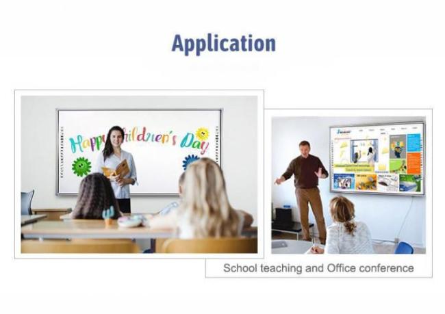 130 Inch Multi Touch Intelligent Infrared Touch Interactive Whiteboard Display 06