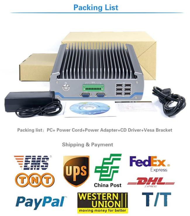 Fanless Industrial PC IBOX-604 Intel Core I5 6500T SSD HDMI Windows/Linux 05