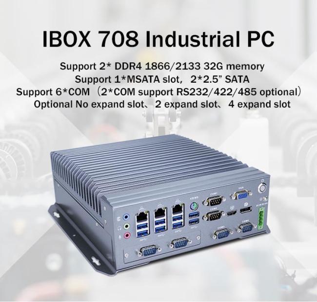 Fanless Industrial Mini PC With I5 6500T Processor AMD R9 5900HX CPU And 8GB DDR4 01