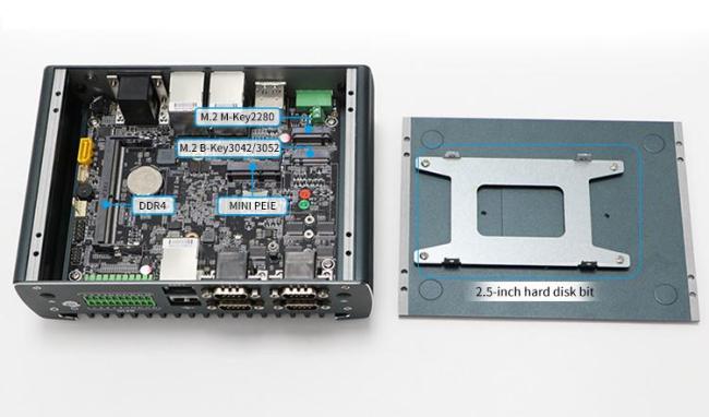 IBOX-1226 J6412 Industrial Fanless Mini PC With 32GB Ram And 12V DC Input 02