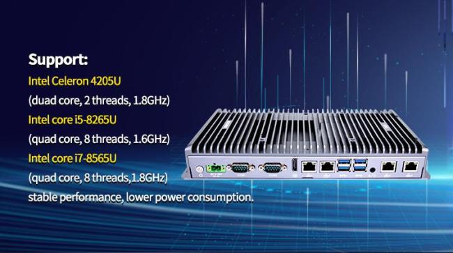 IBOX-3046 Fanless Industrial Mini PC i5-8265U/i7-8565U