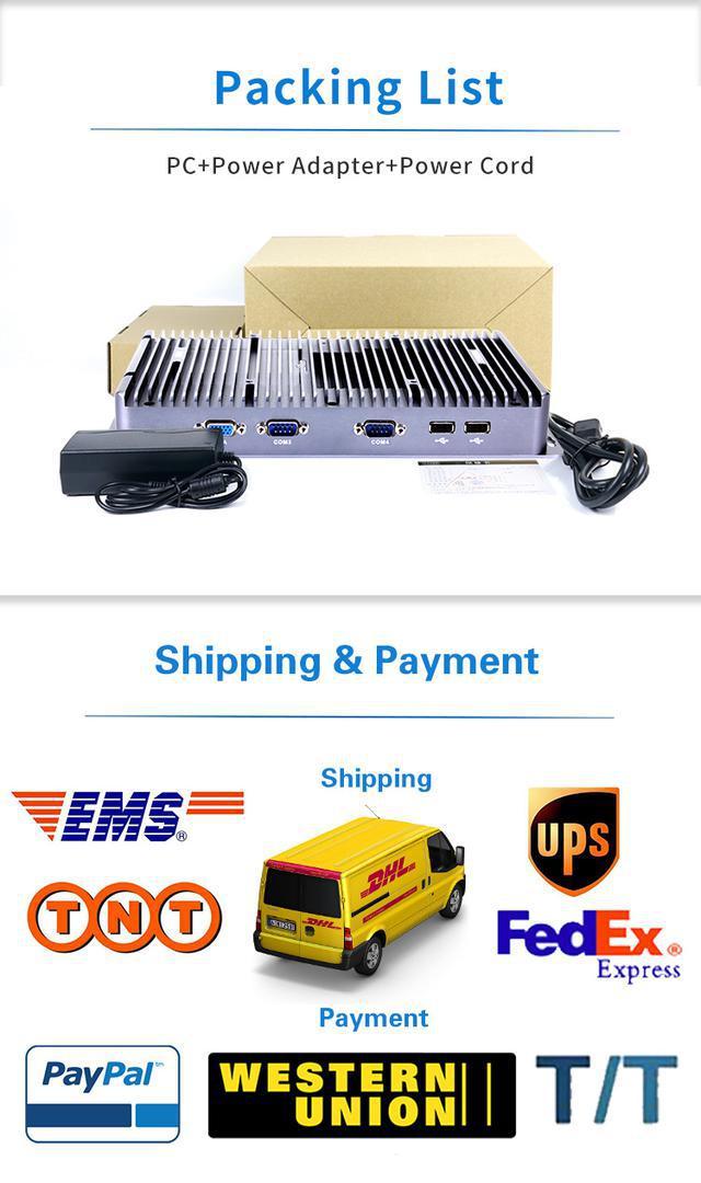 IBOX-3046 Fanless Industrial Mini PC 10110U Processor DC 9V-36V Wide Voltage Input 10