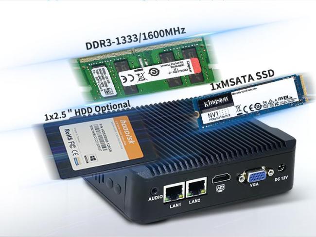 RAM/HDD Optional/MSATA SDD