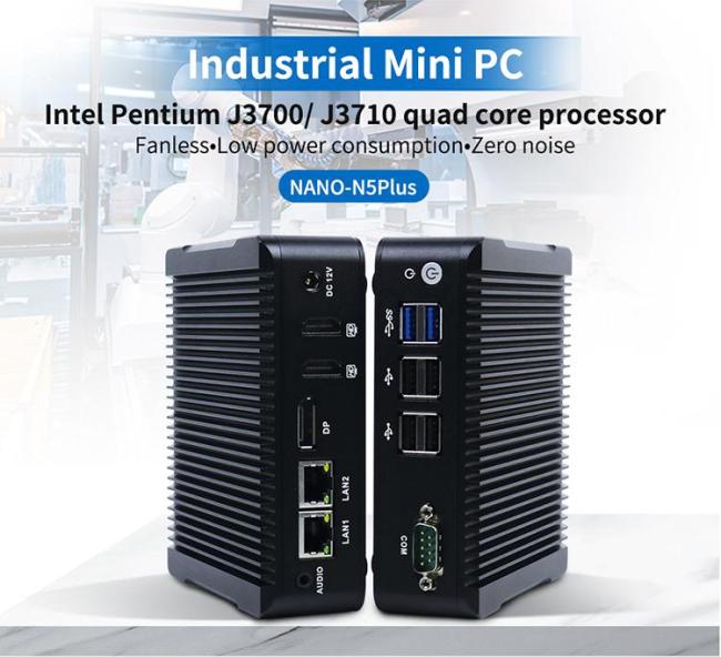 Industrial Mini PC Intel Pentium J3700/J3710 quad core processor