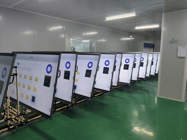 110 inch conference classroom all-in-one touch screen 350cd/m2 brightness factory pictures