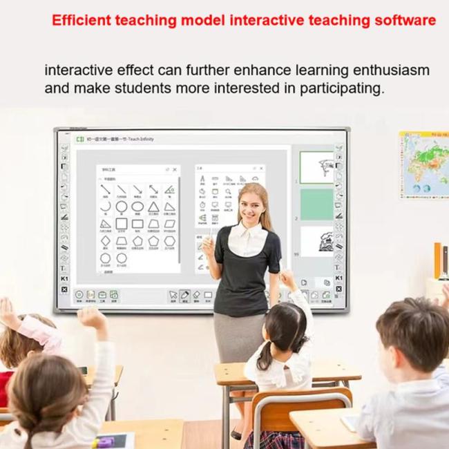 83 Inch 10 Point 60 Million Touches 3840*2160 Resolution Interactive Whiteboard 4