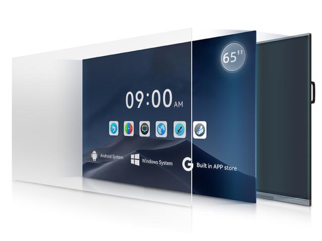 Interactive Touch Whiteboard With 20 Touch Points And 400cd/m2 Brightness 3