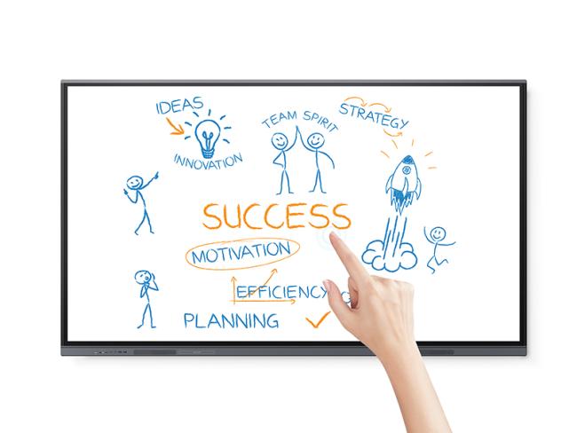 Interactive Touch Whiteboard With 20 Touch Points And 400cd/m2 Brightness 4