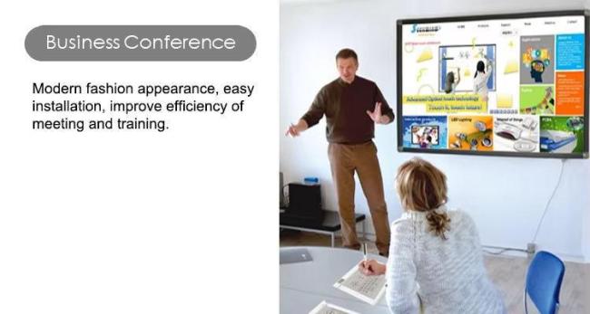 86 Inch 10 Point 16 9 Interactive Whiteboard With 32768*32768 Touch Resolution 1