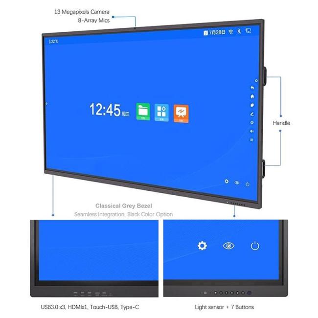 MTHGH IR Interactive White Board HDMI Ultra LED Display Touch Screen ROHS 01