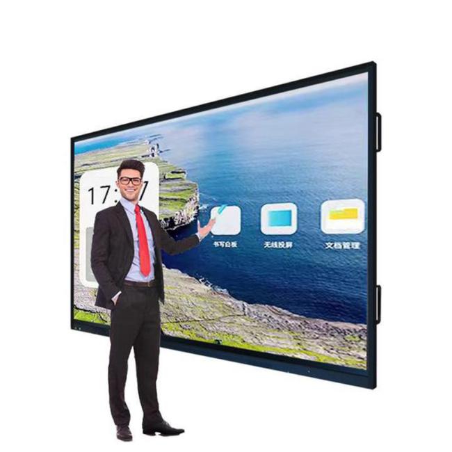 Interactive Touch Whiteboard Ultimate Presentation With HDMI I/O And OPS PC I9 Connectivity Solution 4