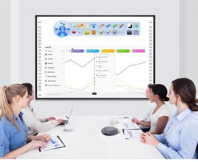 86'' Digital Whiteboard For Classroom , BSMI Smart Interactive Display 1