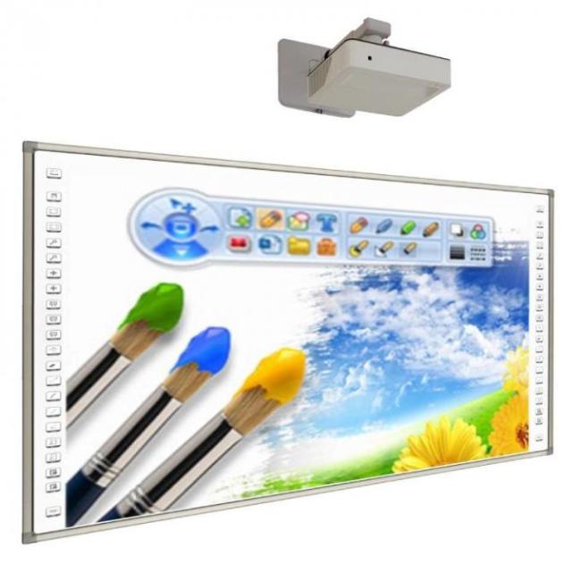 150 Inches Smart Interactive Whiteboard with 20-Point Touch and Optional I3/i5/i7/i9 CPU 1