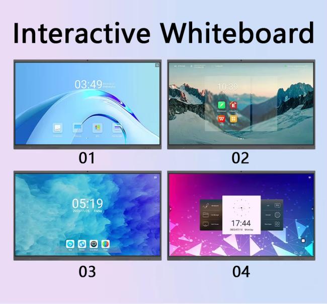 86 Inch Smart Interactive Touch Screen Whiteboard, Movable And Wall-Mountable 0