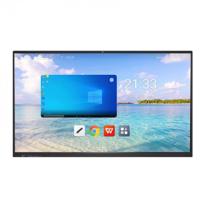 55 Inch Seamless Writing Experience Video Conferencing Interactive Touch Screen Whiteboard Flat Panel 1