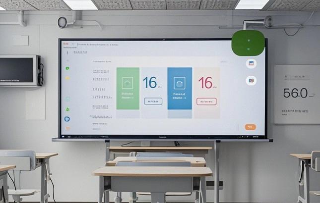 110 Inch Multi-Point Interactive Touch Screen Classroom Blackboard With 178° Viewing Angle And 20-Point Touch Whiteboard