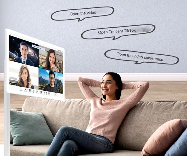 27 Inch 60Hz Refresh Rate HD Smart High-Quality Girlfriend Machine, System Android 12 3