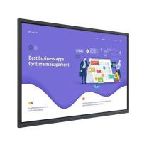 China 98-Inch Interactive Touch Screen with 20-Point Infrared Touch and Dual Android/Windows 10 Systems for Education for sale