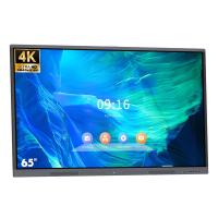 China 65-Inch Interactive Touch Screen Whiteboard with 20-Point Touch and 4K 3840x2160 Resolution for Education and Business for sale