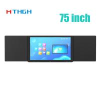 China 75-Inch Smart Digital Blackboard with Magnetic Side Boards - 4K Display, Android/Windows Dual System, 20-Point Touch for sale