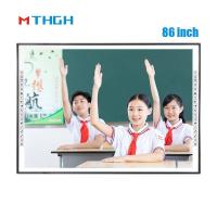 China 86 Inch 4K Interactive Smart Whiteboard with 20/40 Points Touch and Windows/Android OS for sale
