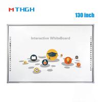 China 130 Inch Interactive Whiteboard with 3840×2160 Resolution and 20-40 Point Infrared Multi-Touch for Education for sale