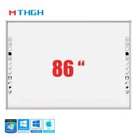 China 86 Inch Smart Interactive Whiteboard with 10-Point Touch and Android/Windows10 Support for sale