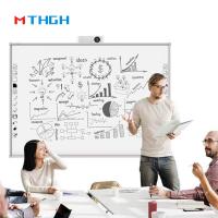 China 86 Inch Smart Interactive Whiteboard with 10-Point Touch and Android/Windows10 Support for sale