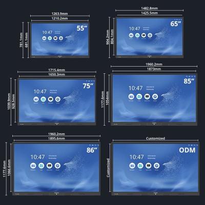Cina Smart Education Tavola bianca interattiva multi-touch con 20 punti di contatto e 1200 1 Contrasto in vendita