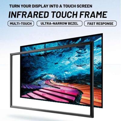 China 55 Inch High Transmission IR Touch Screen DC 5V Power Supply And More Than 90% Light Transmission for sale