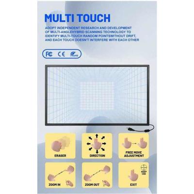China 55 Inch High Transmission IR Touch Screen DC 5V Power Supply And More Than 90% Light Transmission for sale