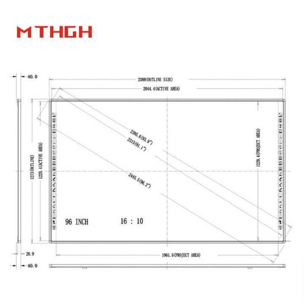 96 Inch Interactive Whiteboard Easy Collaboration Smart Digital Whiteboard Suitable For Schools