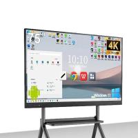 China Android 14.0 Interactive Whiteboard with 20-Point Multi-Touch and 4K LCD Screen for Classroom Learning for sale