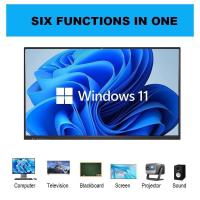 China 75 Inch Interactive Touch Screen Whiteboard with Android 14/Wind11 System and 4K LCD Touch Screen for Smart Education for sale