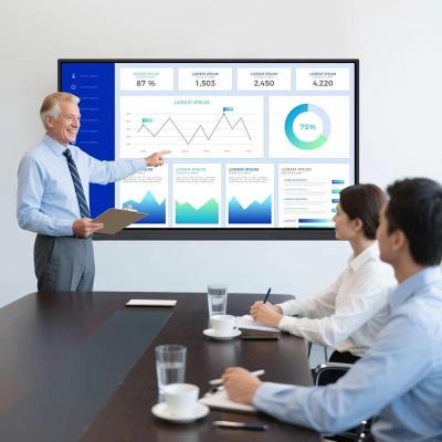China 65 75 85 86 98 110 Inch Interactive Conference Screen with LED Panel 4K Resolution 40-Touch Points Android OS for sale