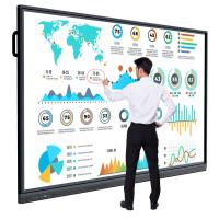 China 86inch 4K LCD Display Capacitive Touch Interactive Smart Board for Teaching and Presentations for sale