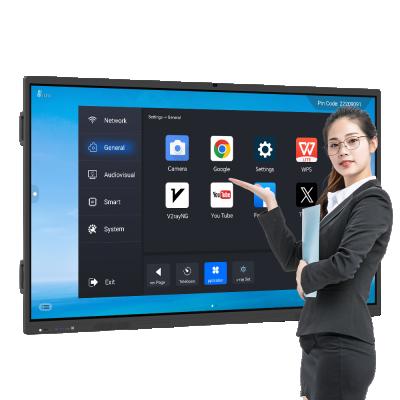 China Smart Board Customizable Multi-Touch Screen 4K UHD Digital Interactive Board for sale