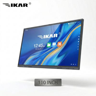 China Premium 110 Inch 4K UHD Interactive Flat Panel Display IFPD 8+128G Dual OS Android Windows Touchscreen Smart Whiteboard Anti-Glare Multi-Touch Commercial Digital Display Screen for sale
