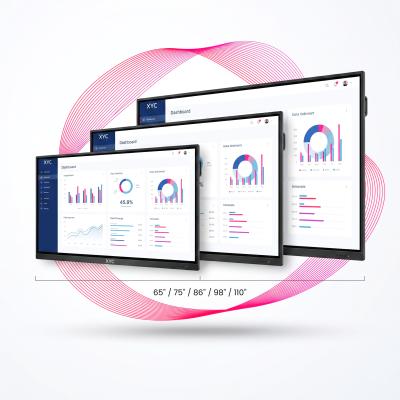 Quality 65"-110" Inch 4K Resolution Multi-touch Interactive Whiteboard Smart Board for for sale