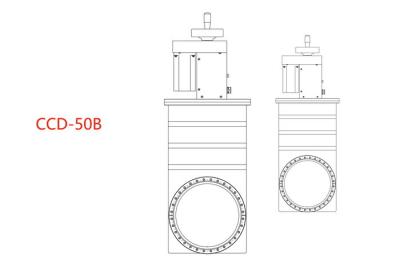 중국 초소형 진공 게이트 밸브 전기 구동 울트라 - 낮은 공기 배출율 판매용