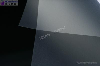 China 0.06mm Pvc Card Material Coated Overlay Film Digital Print / Offset Print Te koop