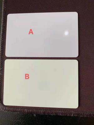 China Voor de productie van kaarten: witte blanco kaart CR80 ((54*85,6 mm) voor PVC-thermoprint Te koop